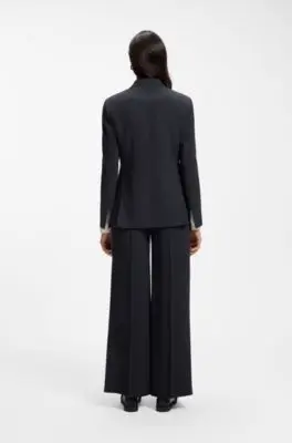 BOSS Regular-fit Blazer In Pinstripe Stretch Crepe