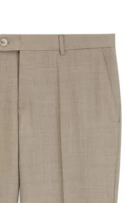 BOSS By Beckham Slim-fit Suit Pants In Virgin Wool