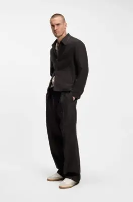 BOSS By Beckham Relaxed-fit Linen Jacket