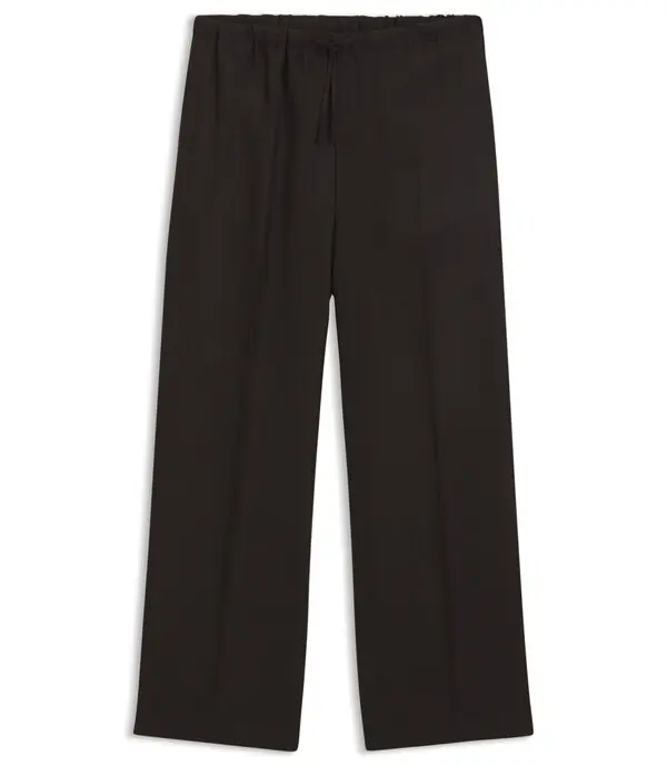BOSS By Beckham Relaxed-fit Linen Pants - Dark Brown