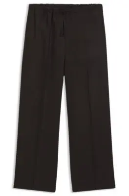 BOSS By Beckham Relaxed-fit Linen Pants
