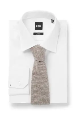 BOSS By Beckham Linen And Tussah Silk Neck Tie
