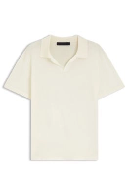 BOSS By Beckham Virgin Wool Knit Sweater - White
