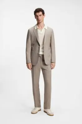 BOSS By Beckham Knit Sweater In Virgin Wool