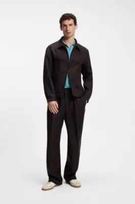 BOSS By Beckham Knit Sweater In Virgin Wool