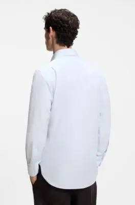 BOSS By Beckham Slim-fit Cotton Shirt