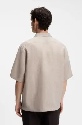 BOSS By Beckham Relaxed-fit Linen Shirt