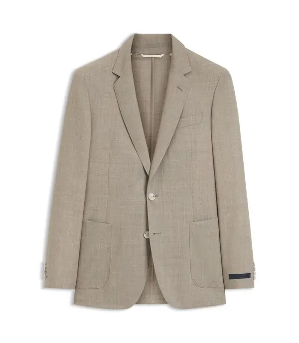 BOSS By Beckham Slim-fit Suit Jacket In Virgin Wool