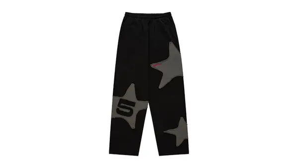 SP5DER Big Star Wide Leg Sweatpant - Black