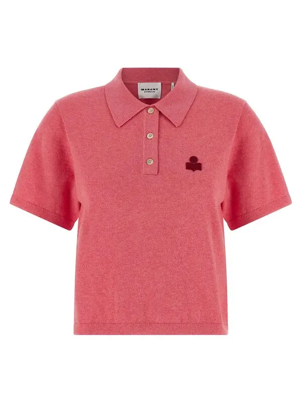 Isabel Marant Étoile Marant 'althea' Polo Shirt - Pink