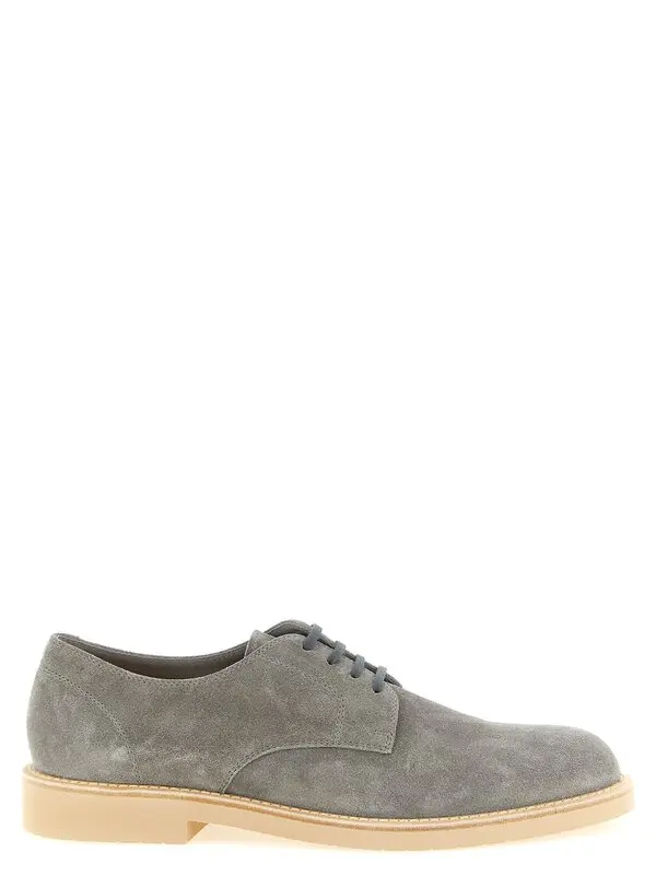 Brunello Cucinelli Derby Light Lace-up Shoes - Gray