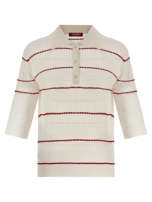 Max Mara Mstgallo' Polo Shirt - White