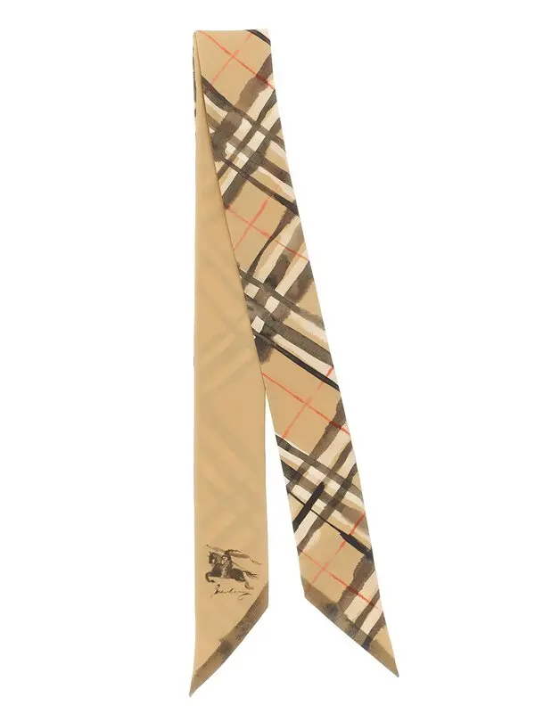 Burberry Double Face 'wter Col' Scarf - Cream