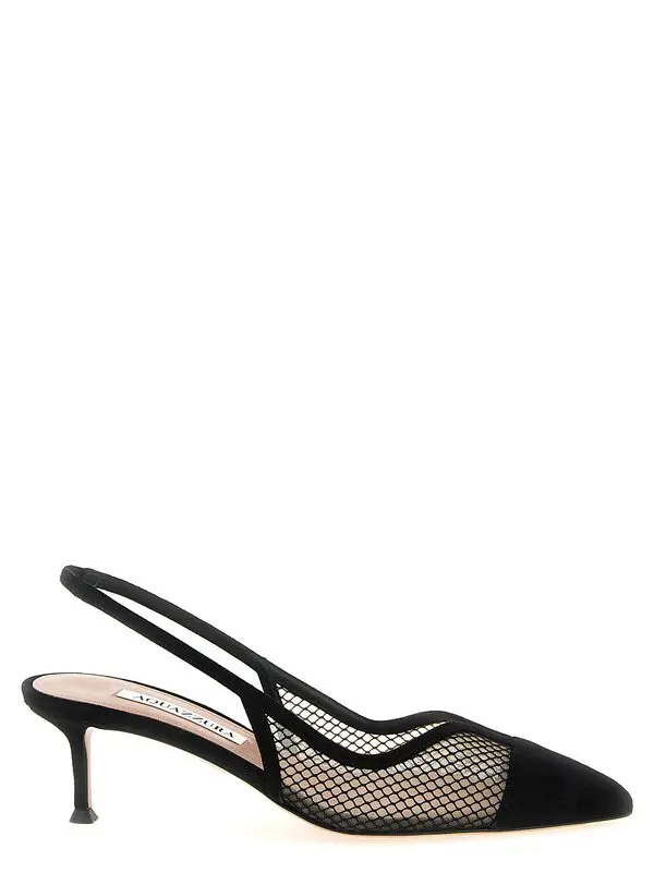 AQUAZZURA Gia Mesh' Slingback