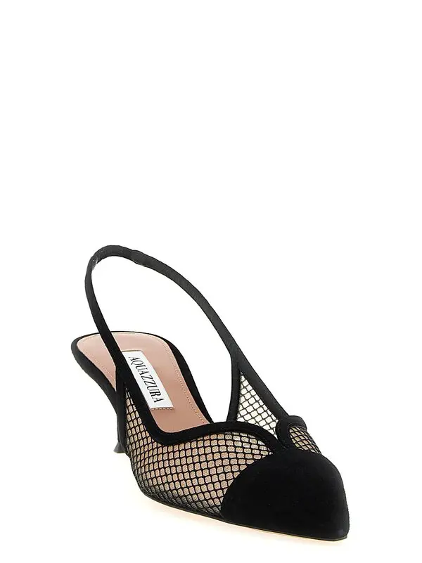 AQUAZZURA Gia Mesh' Slingback