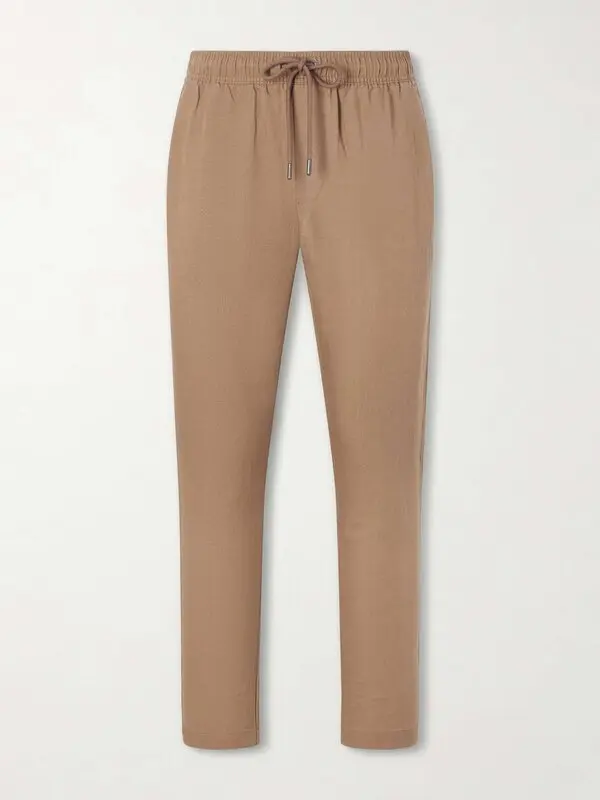 Onia Straight-leg Linen And Lyocell-blend Trousers
