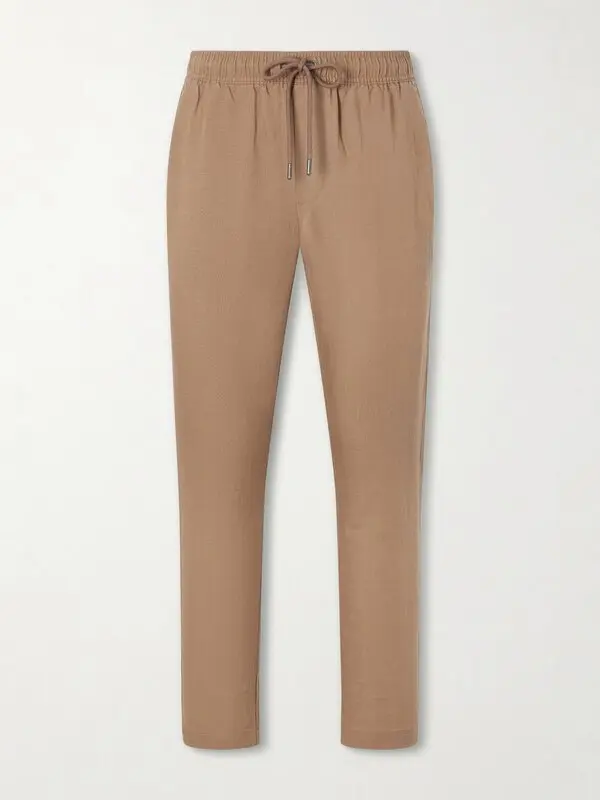 Onia Straight-leg Linen And Lyocell-blend Trousers