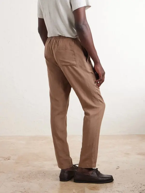 Onia Straight-leg Linen And Lyocell-blend Trousers