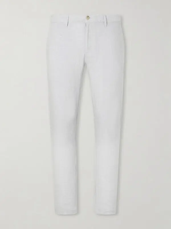 Onia Straight-leg Linen Trousers