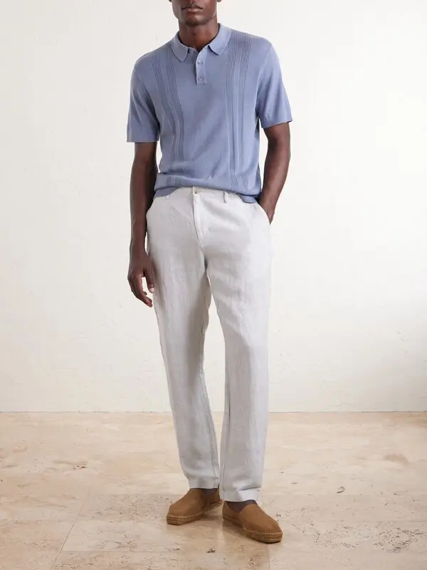 Onia Straight-leg Linen Trousers
