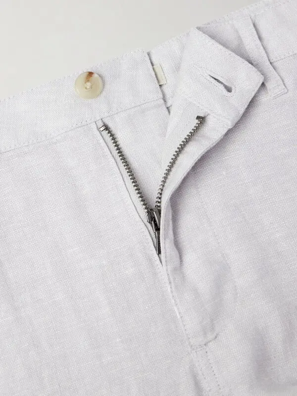 Onia Straight-leg Linen Trousers
