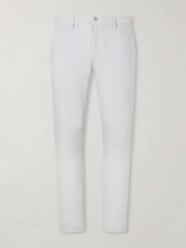 Onia Straight-leg Linen Trousers