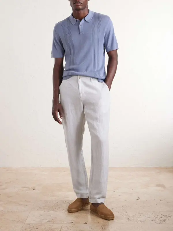 Onia Straight-leg Linen Trousers