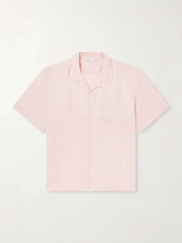 Onia Convertible-collar Linen And Lyocell-blend Shirt