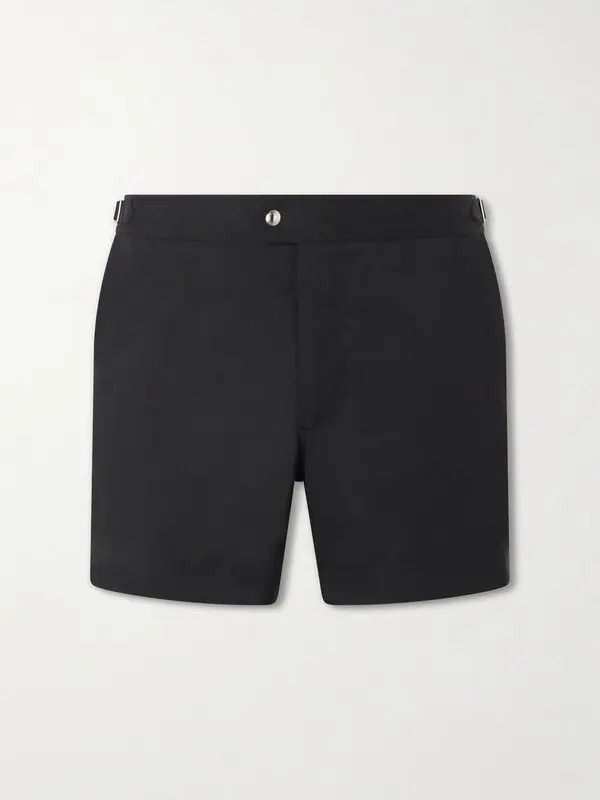 TOM FORD Straight-leg Swim Shorts - Black