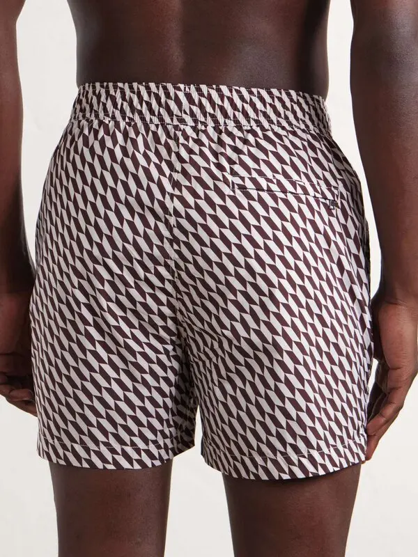 Onia Charles Straight-leg Printed Swim Shorts
