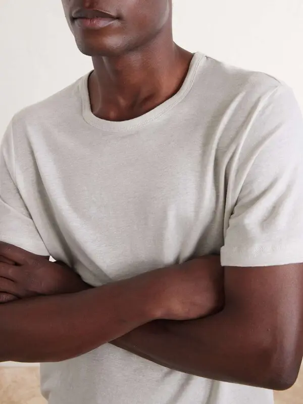 Onia Linen-blend T-shirt