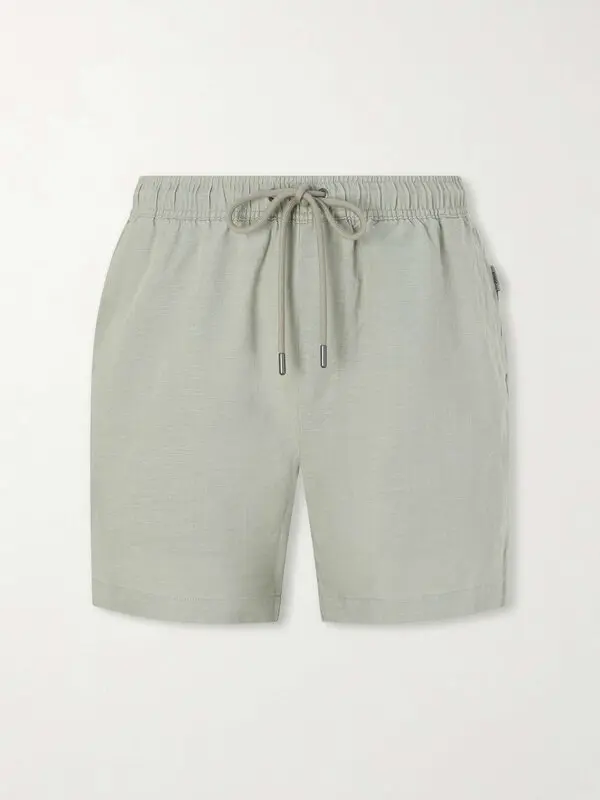 Onia Straight-leg Linen And Lyocell-blend Shorts