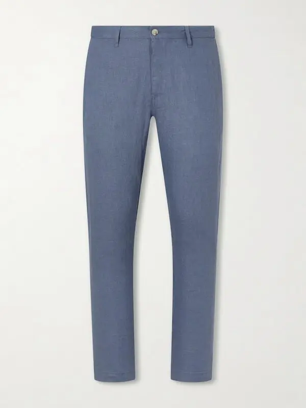 Onia Straight-leg Linen Trousers