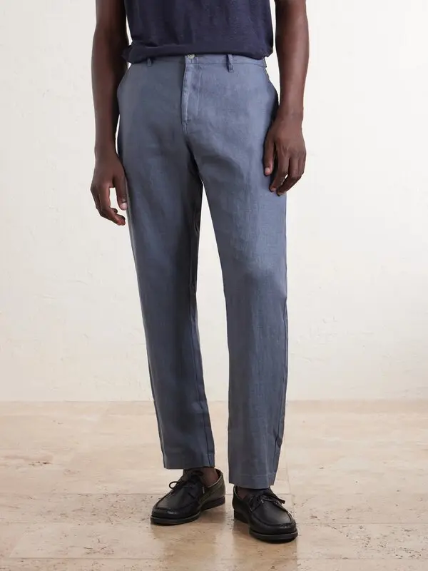 Onia Straight-leg Linen Trousers