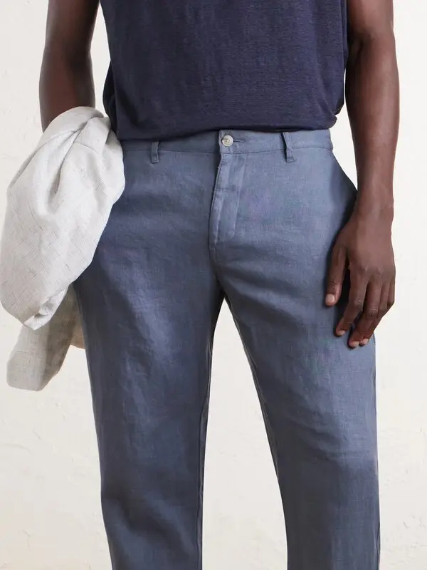 Onia Straight-leg Linen Trousers