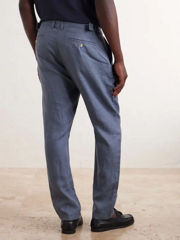 Onia Straight-leg Linen Trousers