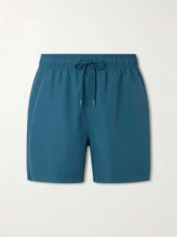 Onia Charles Straight-leg Printed Swim Shorts - Green