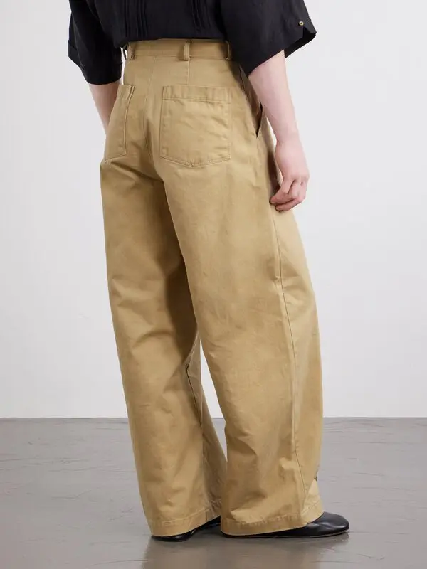 Kapital Boogie Day Straight-leg Panelled Cotton-twill Trousers