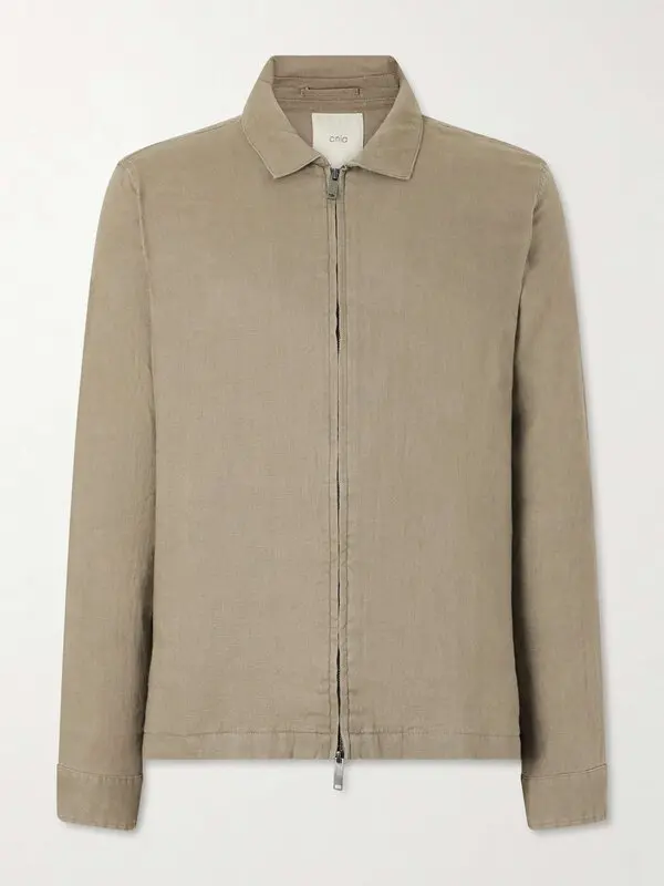 Onia Zip-up Linen Jacket