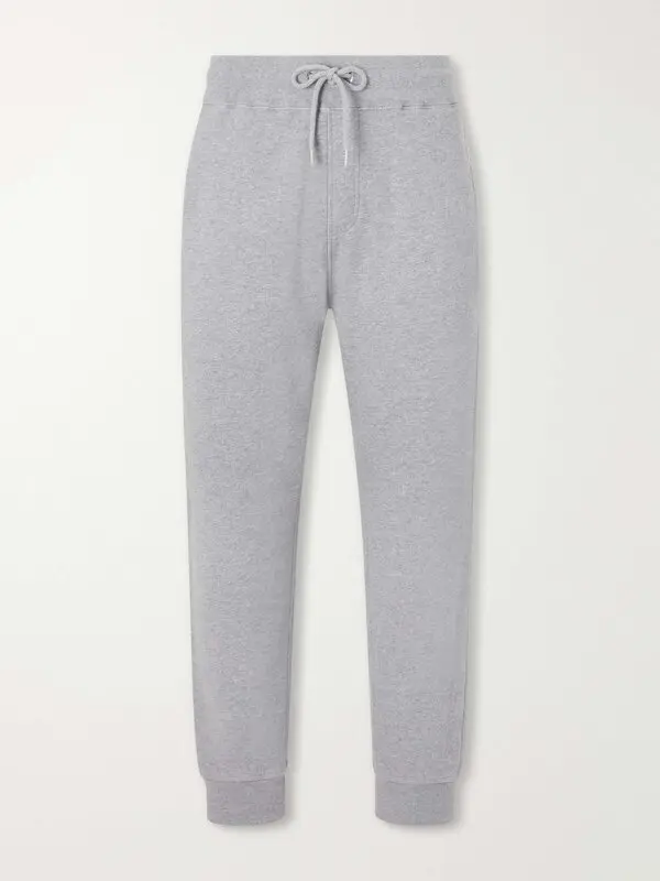 JW Anderson Tapered Cotton-fleece Sweatpants - Gray