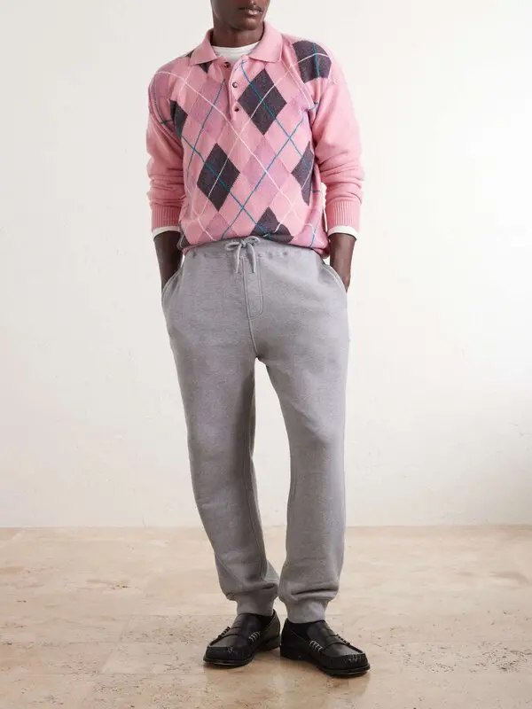 JW Anderson Tapered Cotton-fleece Sweatpants