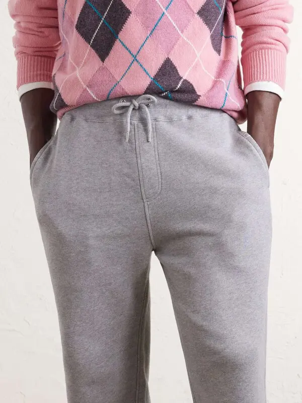 JW Anderson Tapered Cotton-fleece Sweatpants