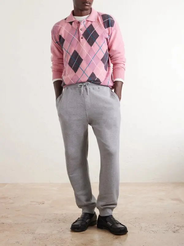 JW Anderson Tapered Cotton-fleece Sweatpants