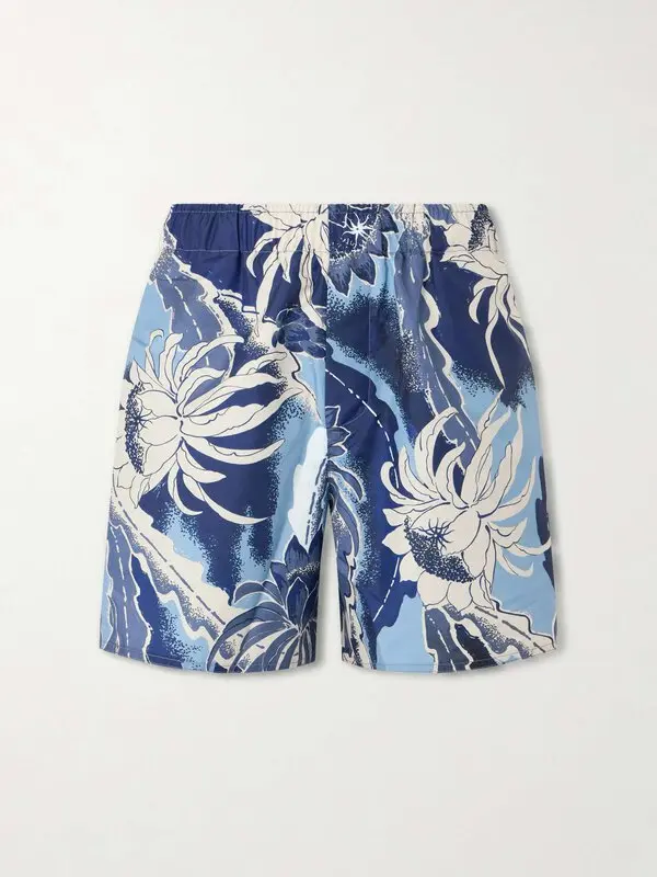 JW Anderson Printed Straight-leg Swim Shorts - Blue
