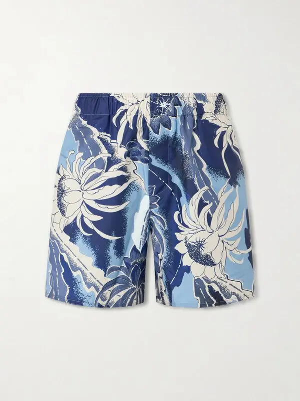 JW Anderson Printed Straight-leg Swim Shorts - Blue