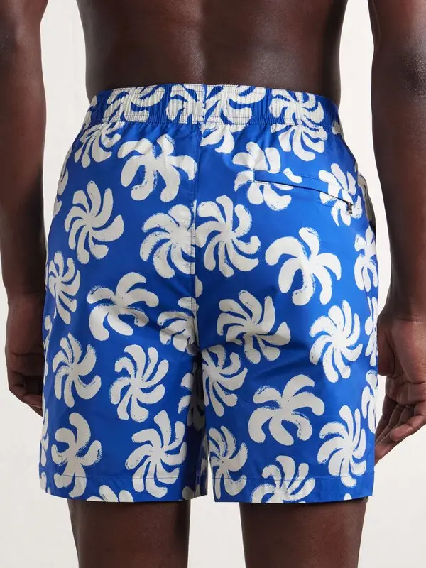 Onia Charles Printed Swim Shorts - Blue