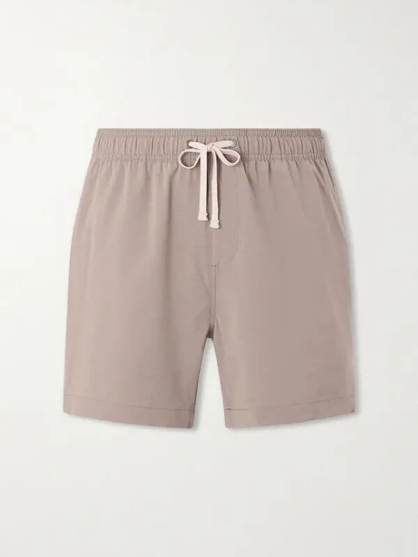 Onia Land To Water Straight-leg Swim Shorts - Brown