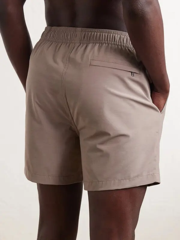 Onia Land To Water Straight-leg Swim Shorts - Brown
