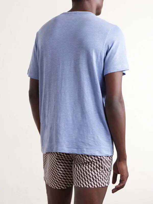 Onia Linen-blend Jersey T-shirt
