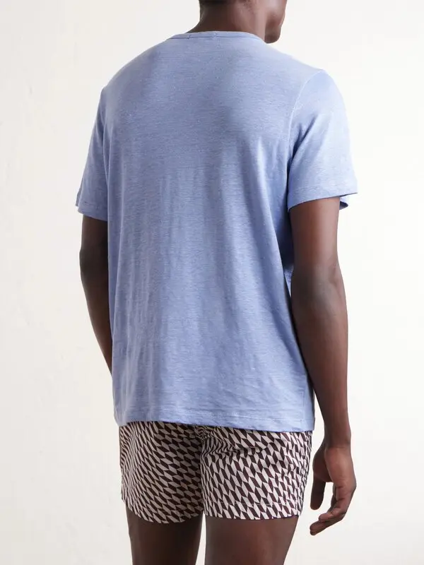 Onia Linen-blend Jersey T-shirt